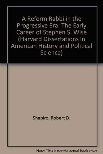 Amazon.co.jp: A Reform Rabbi in the Progressive Era: The Early Career ...