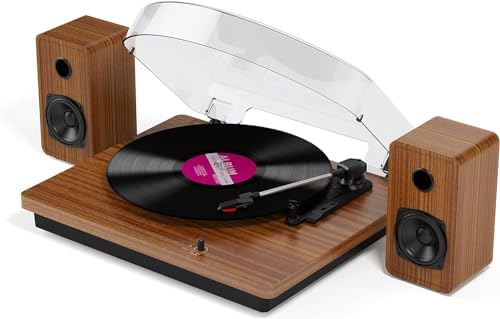 Amazon.com: JAM Spun Out Bluetooth Turntable - 33-1/3, 45, and 78 RPM ...