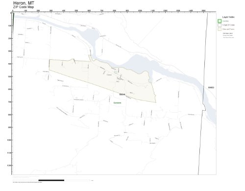 Zip Code Wall Map Of Heron Mt Zip Code Map | Desertcart Bahamas