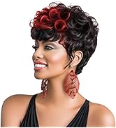 Amazon.com : DOcute Short Grey Pixie Cut Wigs for Black Women for Black Women Pixie Cut Short ...