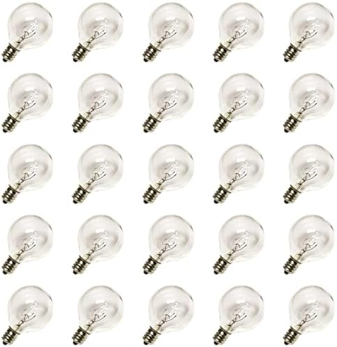 Couah Clear Globe G40 Replacement Bulbs,5 Watts String Light Bulbs ...