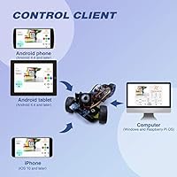 Freenove Three-Wheeled Smart Car Kit for Raspberry Pi 4 B 3 B+ B A+ ...