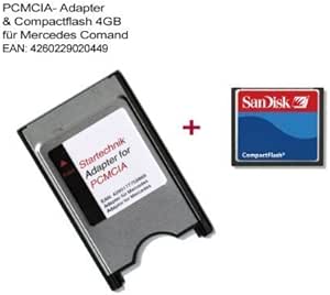 Amazon.co.jp: PCMCIA Compact Flash Card Adaptor with 8 Gigabyte Card for Mercedes COMAND APS ...