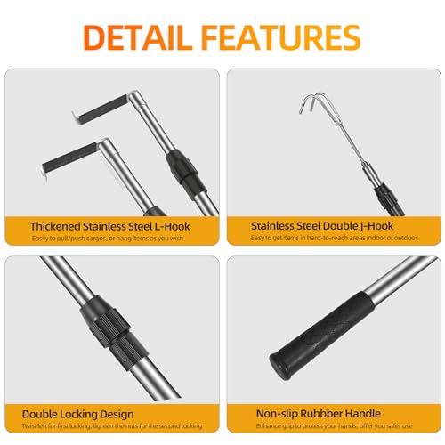 Snapklik.com : EXJIOTA Truck Cargo Grabber, 6FT Truck Cargo Retriever ...