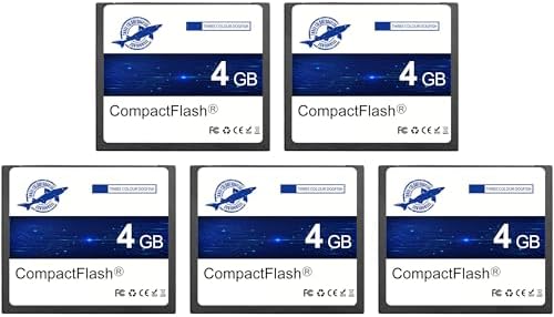Amazon.com: Dogfish Compact Flash Memory Card 4GB 5PACK 133X FAT32 CF ...