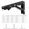 Folding Shelf Brackets 8 Inch, 2Pack Folding Drop-Leaf Table Worktop Brackets Supports Wall ...