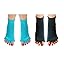 Amazon.com: Aibearty 2 Pairs Yoga Gym Sport Massage Toeless Socks Foot ...