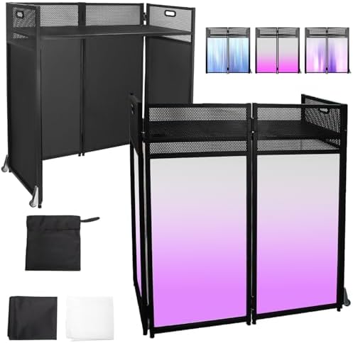 Amazon.com: Sidasu DJ Booth Table Station 41" x 20.5"-Portable DJ ...