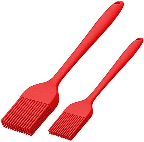 Amazon.com: 2PCS Silicone Basting Pastry Brush, JJOO Heat Resistant ...