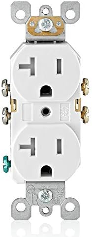 Leviton M02-T5825-Wmp 20a 125v White Decora Tamper Resistant Outlets 10 ...