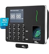 NGTeco MB1 Clock in Machine for Employees Small Business with Face ...