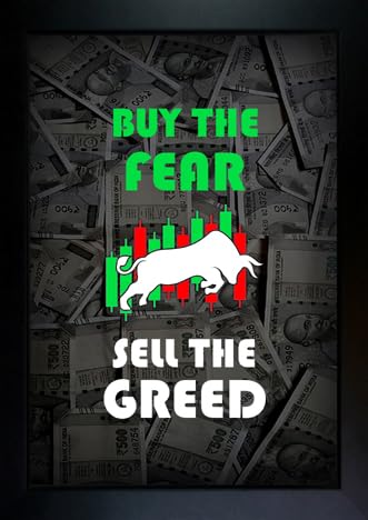 CrowdHall Motivational Quote Wall Frame with Poster, Stock Market ...