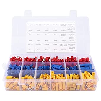 Wiring Terminal, 300PCS Wire Connector Kit, Insulated Coupler Wire ...