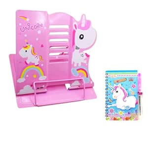 SAMVARDHAN Unicorn Theme Metal Adjustable Portable Reading Book ...