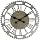Industrial Gear Wall Clock, Round Metal Design, Natural Finish, Roman ...