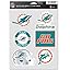 Amazon.com: WinCraft NFL Sticker Multi-Use Set of 6 19 x 14 cm Miami ...