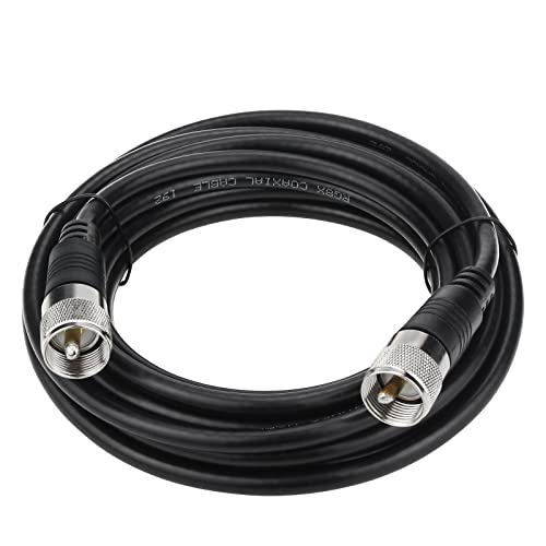 Snapklik.com : RG8x Coaxial Cable 18ft, CB Coax Cable, UHF PL259 Male ...
