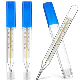 Amazon.com: MAGICLULU 3Pcs Glass Oral Temperature for Adults Kids, Dual ...