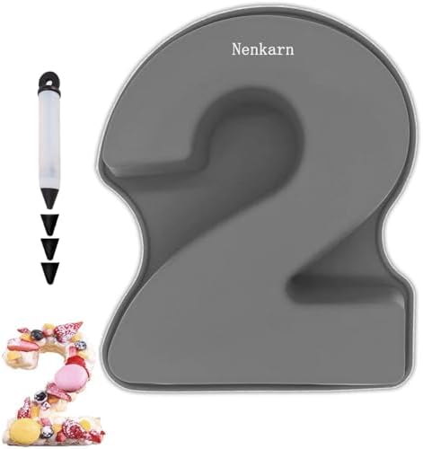 EUROTINS Large Number Birthday Wedding Anniversary Cake Tin - Cake Pan ...