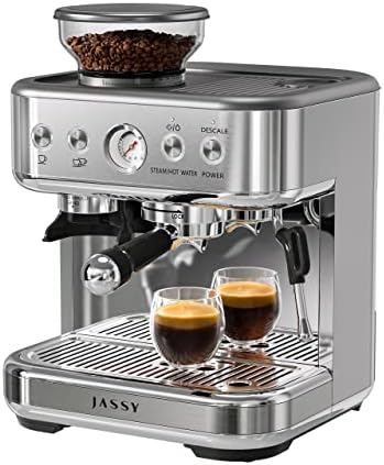 Amazon.com: Jassy JASSY Espresso Coffee Machine 20 Bar Cappuccino Maker High Pressure Pump with ...