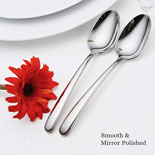 60-Piece Heavy Silverware Set, HaWare Premium Grade Stainless Steel ...