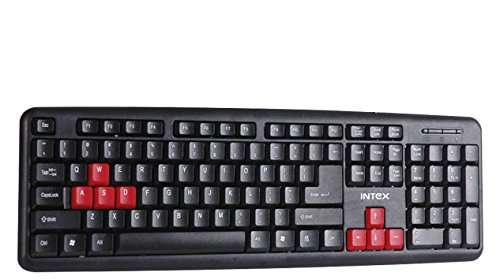 Amazon.in: Buy Intex Slim Corona Rb Ps2 Keyboard (Black/Red) Online at ...