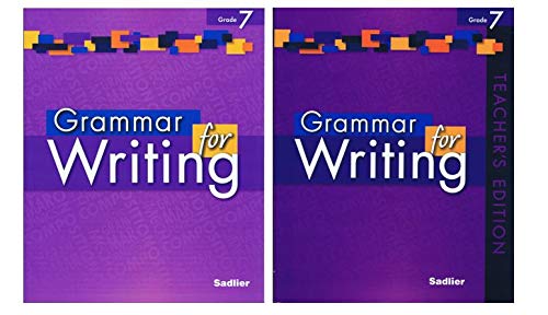 Grammar for Writing Student Book with Teacher's Edition Grade 7: GW7B ...