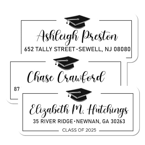 Amazon.com: Return Address Labels for Graduation Class of 2025 | 30 ...