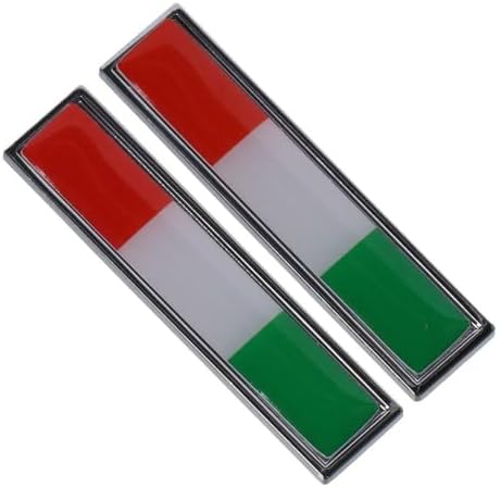 Amazon.com: BYOBY 2 PCS Mini Italian Italy Flag Emblem Car Sticker ...