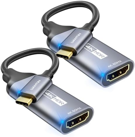 Amazon.com: UANTIN 2 Pack USB C to HDMI Adapter [4K@60Hz] High-Speed ...