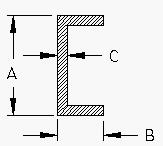 Aluminum - Channels (Sharp Corners) - Alloy - 6063 T52 - 1 1/2" x 1/2 ...