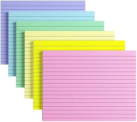 KIFZM 6 X 8 Inches Extra-Large Lined Sticky Giant Pads,A5 Lined Note,30 ...