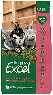 Burgess Excel Rabbit Mature Cranberry, 2 kg : Amazon.co.uk: Pet Supplies