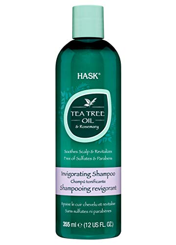 Hask Tea Tree & Rosemary Oil Scalp Care Shampoo - 12 fl oz | Amazon ...