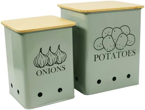 Amazon.com: POGABOX Potato Onion & Garlic Storage Box - Vegetable ...