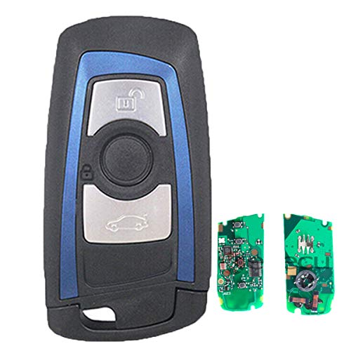 Keyecu Blue Remote Key Fob 3 Button 315MHz PCF7953 for BMW F Chassis ...