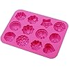 Amazon.com: niceeshop(TM) 12 Cavity Flowers Silicone Non Stick Cake Bread Mold Chocolate Jelly ...