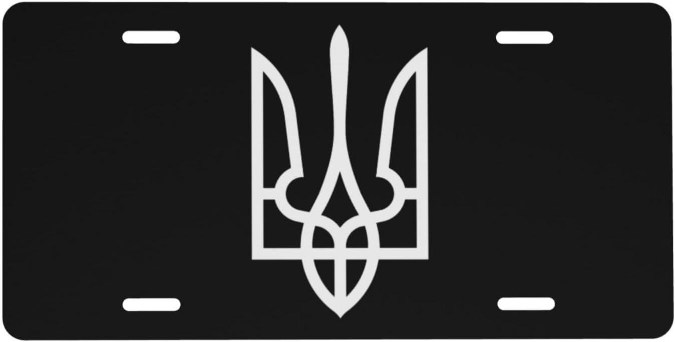 National Symbols of Ukraine License Plate Aluminum Car Metal License ...