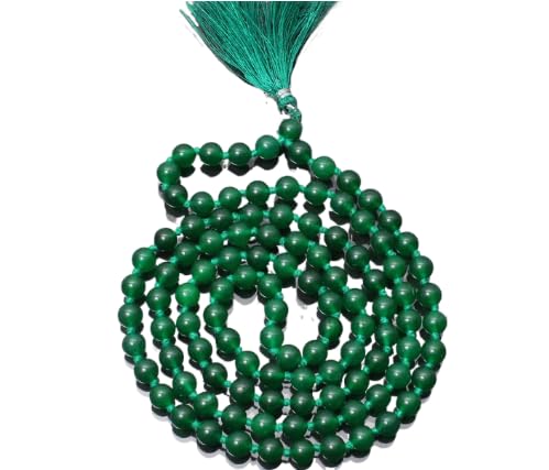 Hdbg Pachu Mala Valueable Emerald Stone Mala Markatmani Stone पन्ना ...