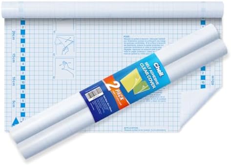 Amazon.com : Contact Paper Clear, 13.5” x 5-Feet, Transparent Self ...