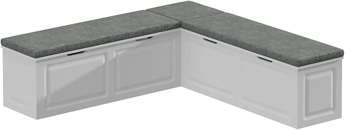Amazon.com: TAMUNE L Shape Storage Bench, Kitchen Breakfast Nook Bench ...