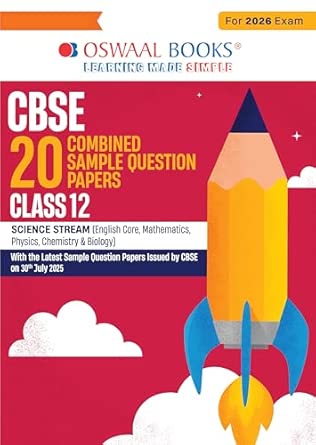 Oswaal CBSE 20 Combined Sample Question Papers Class-12 Science Stream ...