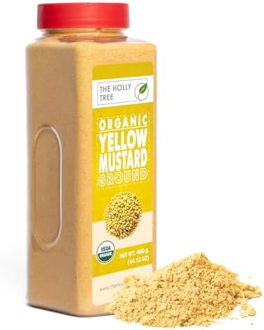 Amazon.com : Yellow Mustard Powder 14.11 oz – Ground Organic Mustard ...