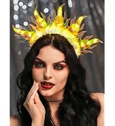 Amazon.com : JEAIRTS Light Up Headband Led Crown Headbands Glow Rave ...