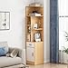 Amazon.com: IOTXY Narrow Corner Bookcase with Storage - 72.6" Tall ...