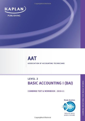 Basic Accounting I - Combined Text and Workbook: Kaplan Test Prep ...