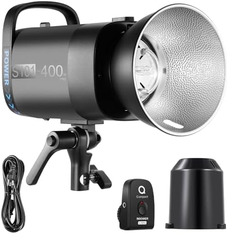 Amazon.com: NEEWER S101-400W PRO Strobe Flash Light with 2.4G Trigger ...
