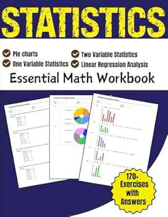Amazon.com: Statistics Essential Math Workbook 170+ Exercises With ...