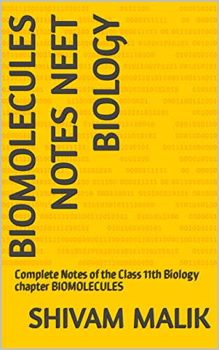 Amazon.com: BIOMOLECULES NOTES NEET BIOLOGY: Complete Notes of the ...