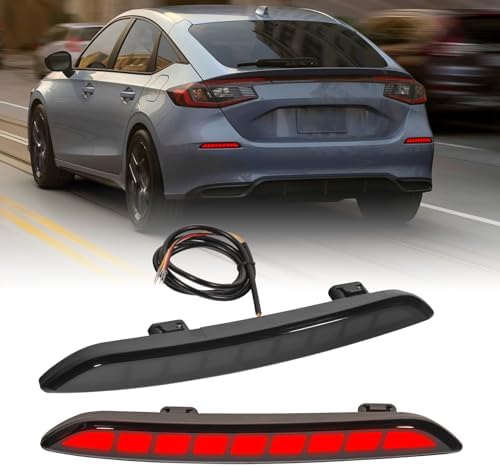 Amazon.com: LED Rear Reflector Tail Lights for 2022 2023 2024 Honda ...